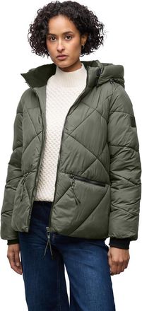 Street One Damen 2005477 Kurze Steppjacke, Cypress Green, 44