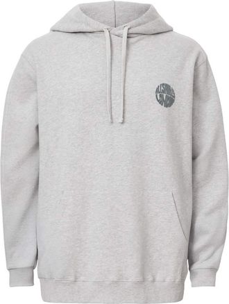 AllSaints Waved Oth - Kapuzenpullover in meliertem Hellgrau
