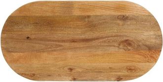 vidaXL Dessus de table 140x50x3,8 cm ovale bois massif de manguier vidaXL