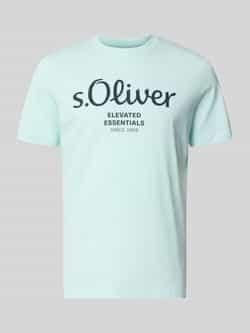 s.Oliver Red Label Regular Fit T-Shirt aus reiner Baumwolle