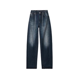 Alexander Wang Rhinestone-drawcord Balloon Jeans