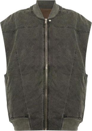 Rick Owens Gilet Oversize en Denim - Homme - Vestes - Gris - Taille: XS