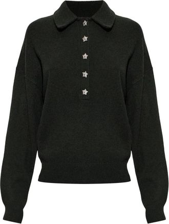 Zadig&Voltaire Polo en Cachemire Soula - Femme - Pulls - Vert - Taille: 40 FR