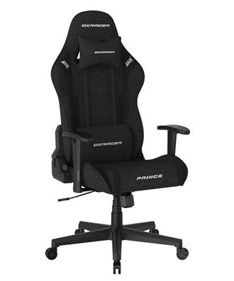 DXRacer Prince L PF132 Gaming-/ B&uuml;ro-/ Schreibtischstuhl, mit Wippfunktion Gaming Stuhl H&ouml;henverstellbarer Drehstuhl PC Stuhl Ergonomischer Chefsessel, schwar