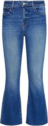 L'agence Jean flare court en coton m&eacute;lang&eacute;