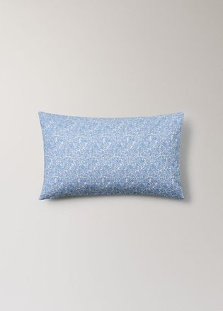 Mango Taie doreiller mini berceau percale de coton &agrave; fleurs bleu - Home - 30x50cm - MANGO HOME