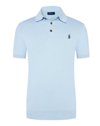 Ralph Lauren Softes Feinstrick-Poloshirt mit Pony-Stickerei in