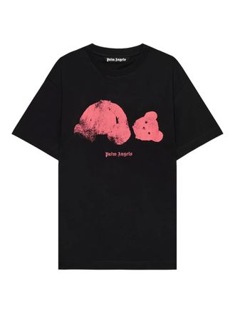Palm Angels t-shirt Spray Broken Bear - Noir