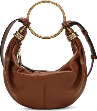 Chloé Femme, Sacs, Brun, Taille: ONE Size Small Bracelet Hobo Bag