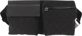 Gucci unisex, Pre-owned, Noir, Taille: ONE Size Sac Banane en Toile Pre-owned