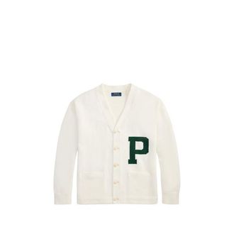 Polo Ralph Lauren Cardigan &agrave; logo en maille de coton