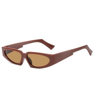 Generic Lunettes De Soleil Dext&eacute;rieur &Agrave; Petite Monture For Hommes, D&eacute;coratives For Le Sport Et Les Vacances For Femmes(Brown)