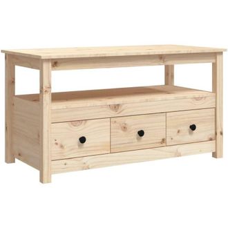 vidaXL Couchtisch 102x49x55 cm Massivholz Kiefer - Vidaxl