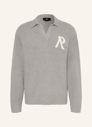 Represent Represent Strick-Poloshirt grau