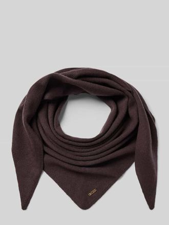 HUGO BOSS Schal aus Wolle Kaschmir mit Logo-Applikation