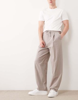 HUGO BOSS HUGO Red - Tari - Pantalon coupe moderne - Marron clair