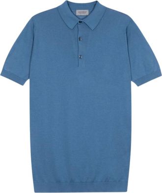 John Smedley Homme, Tops, Bleu, Taille: L Polo Adrian