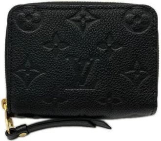 Louis Vuitton Porte-monnaie Monogram Empreinte Pre-owned - Femme - Pre-owned - Noir - Taille: ONE Size
