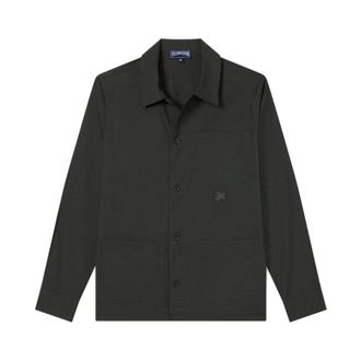 Vilebrequin Surchemise en laine Corentin - Homme - Chemises - Noir - Taille: XL