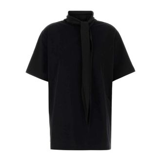 Carven Femme, Blouses et Chemises, Noir, Taille: 38 FR JT301-Scarf T-Shirt