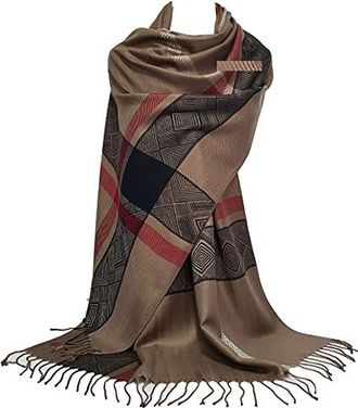 GFM Bohemian Designs &Eacute;charpe style pashmina 2008-Marron- (Pash-2008-HLKEK)