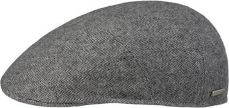Stetson Casquette Finningley 5 Panel Homme - Made in The EU Gavroche avec Visiere, Visiere Automne-Hiver Automne Hiver - L (58-59 cm) Gris