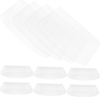 Amosfun 10 Stück Transparentes Schuhregal Einzelhandelsschuhdisplay Schuhregal im Eingangsbereich Hochleistungsschuhorganisator Wandmontageschuhe Rack Schuhre