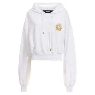 Just Cavalli Homme, Sweatshirts et sweats &agrave; capuche, Blanc, Taille: M SweaT-shirts &agrave; capuche