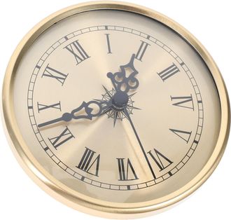 BESPORTBLE Silent Quarzuhrwerk mit Metallrahmen und R&ouml;mischen Ziffern Ger&auml;uschloses Einsteck uhrwerk f&uuml;r DIY Uhren Ersatz f&uuml;r Alte Zifferbl&auml;tter Klassische Wandu