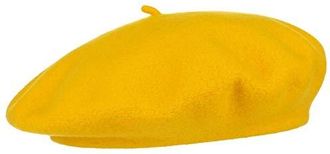 Barascon Beret avec Cachemire Basque (Taille Unique - Jaune)