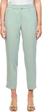 s.Oliver Black Label Damen 150.10.004.18.180.2012887 Hose, 6108 Greyish Aqua, 34