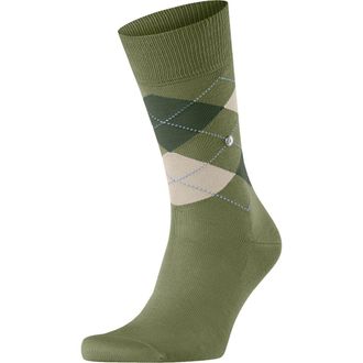 Burlington Chaussettes Manchester Carreaux Vert 7473