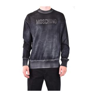 Moschino Stylisches Strick-Sweatshirt - - Sweatshirts & Hoodies - Herren - Schwarzk - L