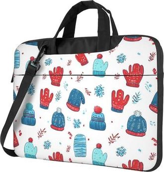 Generic Sac dhiver pour ordinateur portable de 15,6, housse de protection antichoc pour ordinateur portable de 15,6, motif flocon de neige, housse de transpor