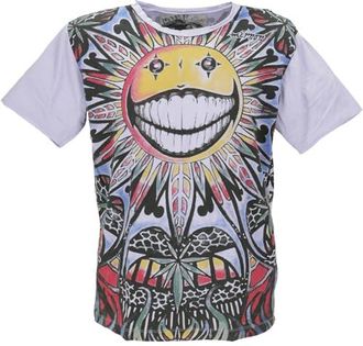 Guru Shop No Time T-shirt en coton pour homme, Happy Day / Lilas, L