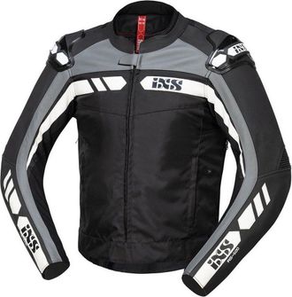 IXS Motorradjacke RS-500 1.0 Motorrad Leder- / Textiljacke Atmungsaktiv protektoren rei&szlig;verschluss