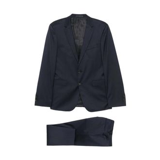 HUGO BOSS Einknopf Sakko - - Suits - Herren - Blau - M