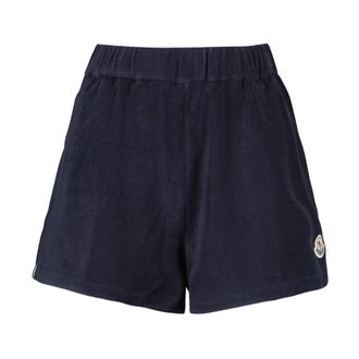 Moncler Terry Cloth Shorts - - Shorts - Damen - Blau - S