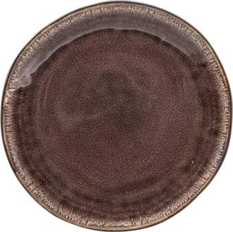 JACK Dessertteller - Braun - Steingut - glasiert