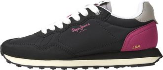 Pepe Jeans London Damen Natch ONE W Sneaker, Black (Black), 37 EU