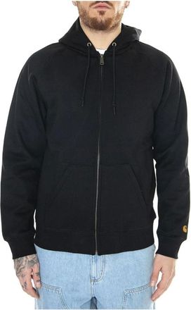 Carhartt Work in Progress Homme, Sweatshirts et sweats &agrave; capuche, Noir, Taille: 2XL Chase Neck Zip SweaT-shirt