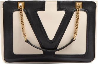 Valentino Garavani petit sac cabas Viva Superstar en cuir - Tons neutres