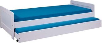 ebuy24 Surf Bett 90x200cm mit 1 ausziehbares Bett weiß