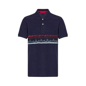 Carolina Herrera Monogram Polo Shirt Classic Fit - - Tops - Herren - Blau - M