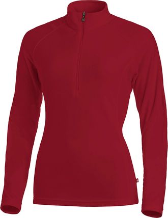Medico Damen Ski Shirt, 100% Polyester, Fleece, Langarm, Reißverschluss (G61 Red, 38)