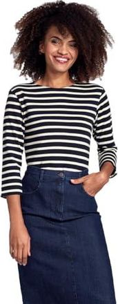 Armor Lux Femme Passerelle Sweater, Rich/Navy/Nature, 46 EU