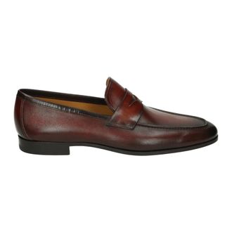 Magnanni Herren Slip-On Schuhe Cognac Leder - - Shoes - Herren - Braun - 44 EU