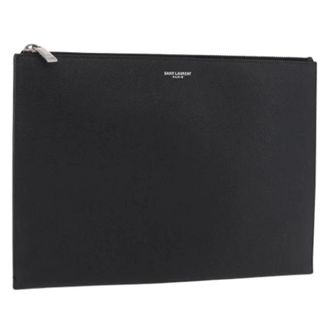 Saint Laurent Pre-owned Vintage Clutch Bag - - Pre-owned - Damen - Schwarzk - ONE SIZE