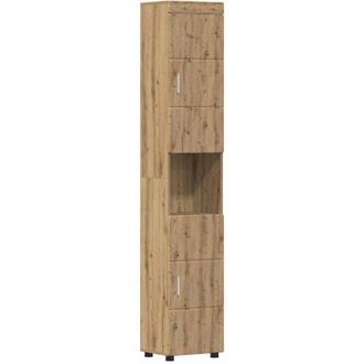 vidaXL Ensemble de Meubles de Salle de Bain TULUM Ch&ecirc;ne artisanal vidaXL