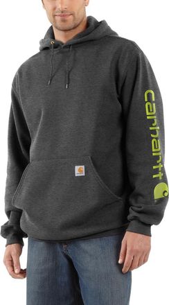 Carhartt Work in Progress Herren Loose Fit Midweight Sweatshirt gro&szlig; Kapuzenpullover, Anthrazit meliert, XX-Large Hoch